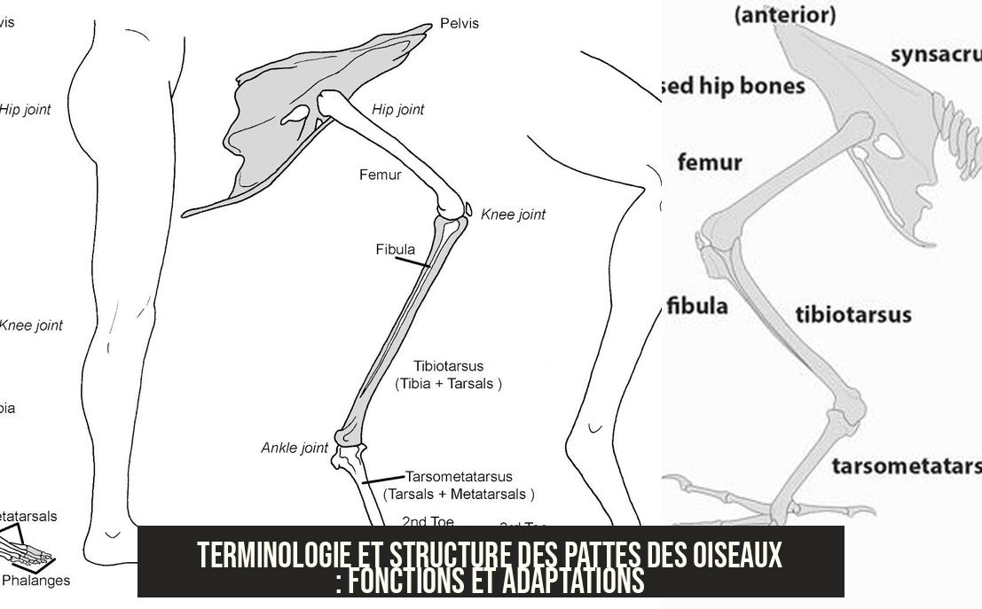 Terminologie et Structure des Pattes des Oiseaux : Fonctions et ...