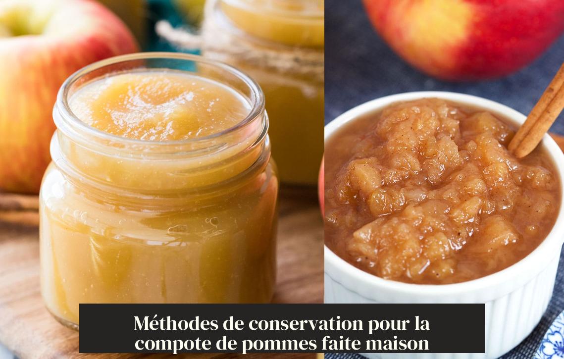 Méthodes de conservation pour la compote de pommes faite maison ...