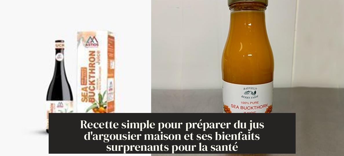 Recette simple pour préparer du jus d'argousier maison et ses bienfaits ...