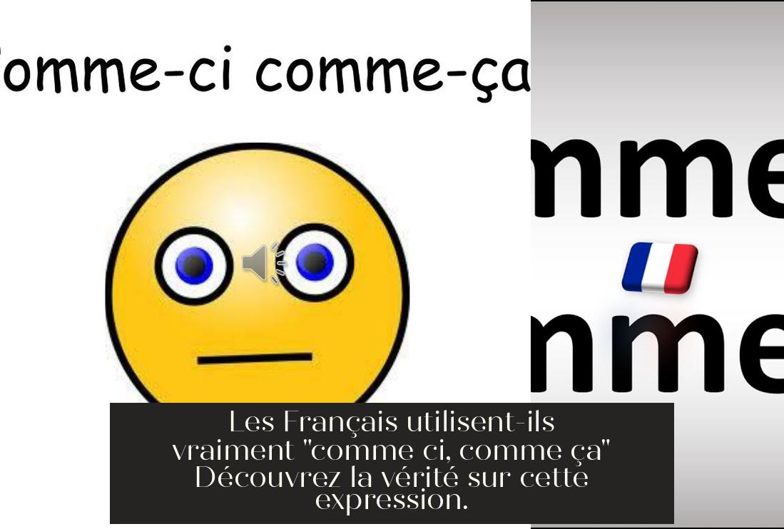Les Français utilisent-ils vraiment "comme ci, comme ça" ? Découvrez la ...