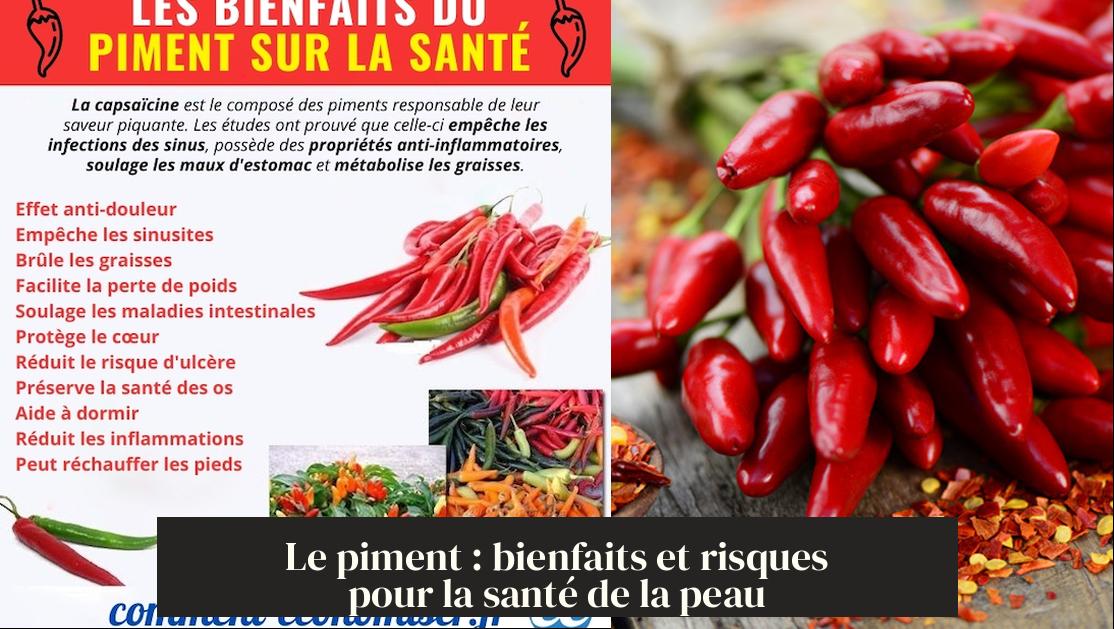 Le piment : bienfaits et risques pour la santé de la peau | Carrée ...