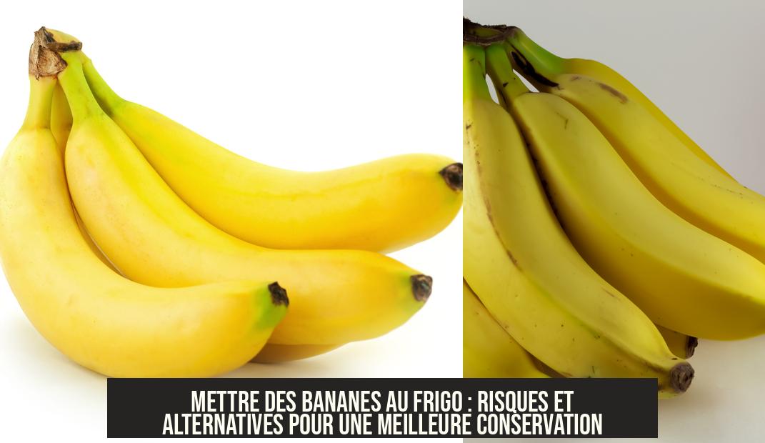 Mettre des bananes au frigo : risques et alternatives pour une ...