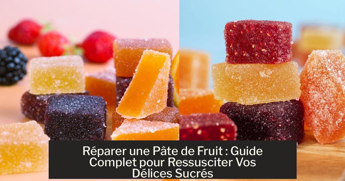 Réparer une Pâte de Fruit : Guide Complet pour Ressusciter Vos Délices ...