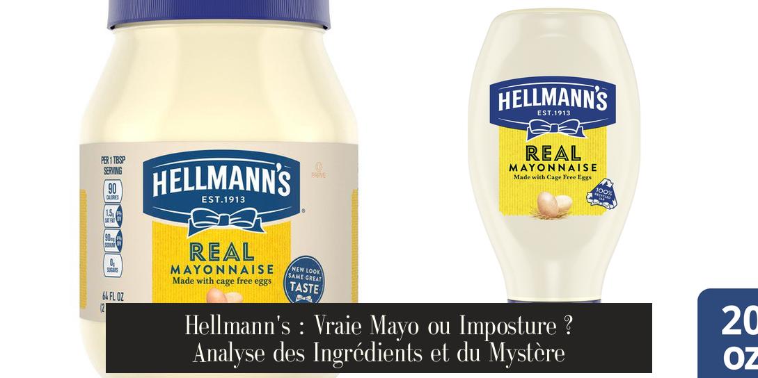 Hellmann's : Vraie Mayo ou Imposture ? Analyse des Ingrédients et du ...