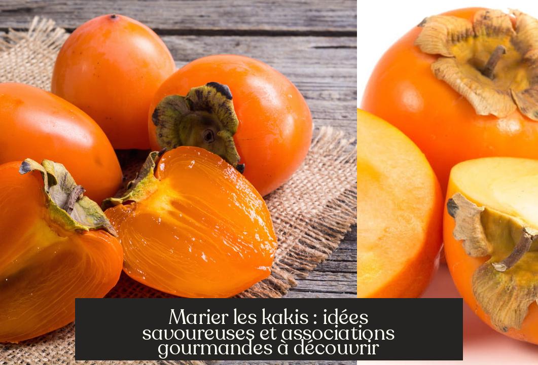 Marier les kakis : idées savoureuses et associations gourmandes à ...