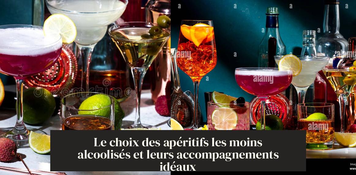 Le choix des apéritifs les moins alcoolisés et leurs accompagnements ...