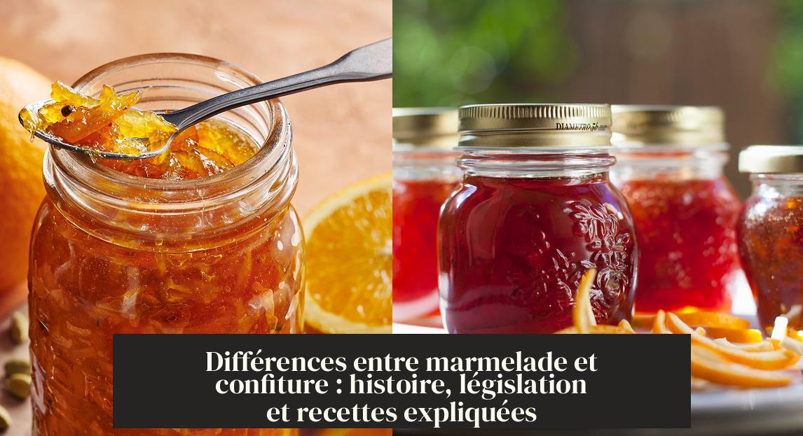 Différences entre marmelade et confiture : histoire, législation et ...