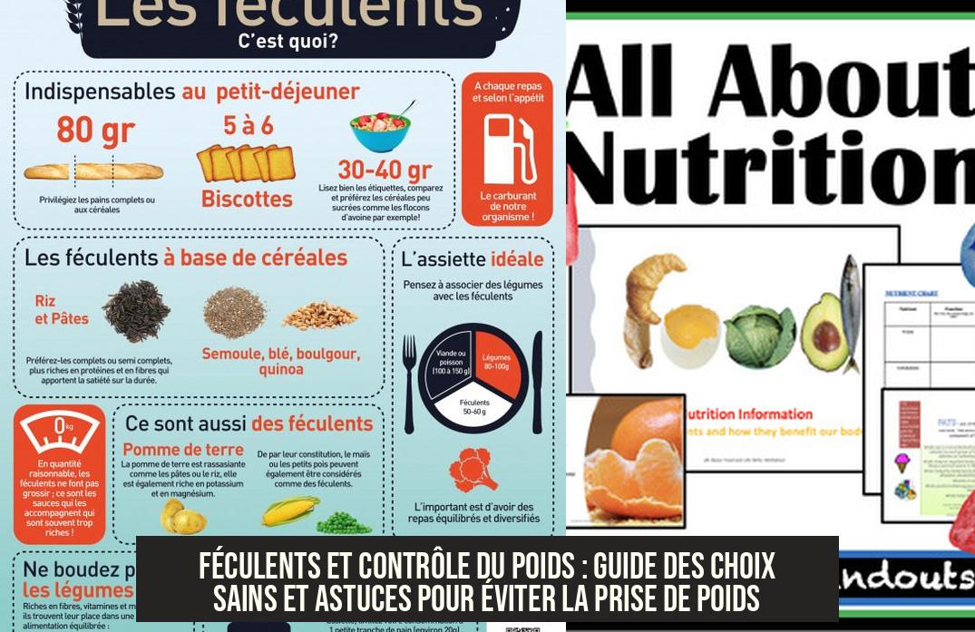 Féculents et contrôle du poids : Guide des choix sains et astuces pour ...