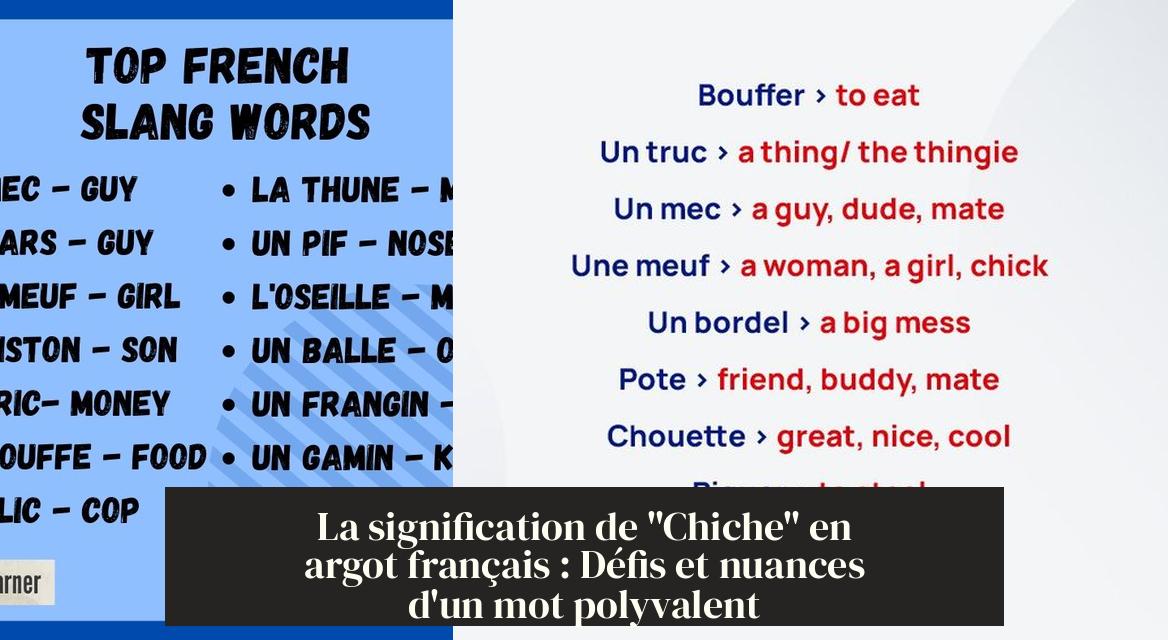 La signification de "Chiche" en argot français : Défis et nuances d'un ...