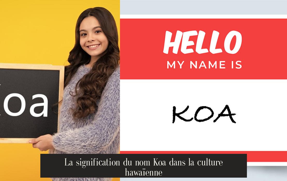 La signification du nom Koa dans la culture hawaïenne | Carrée ...