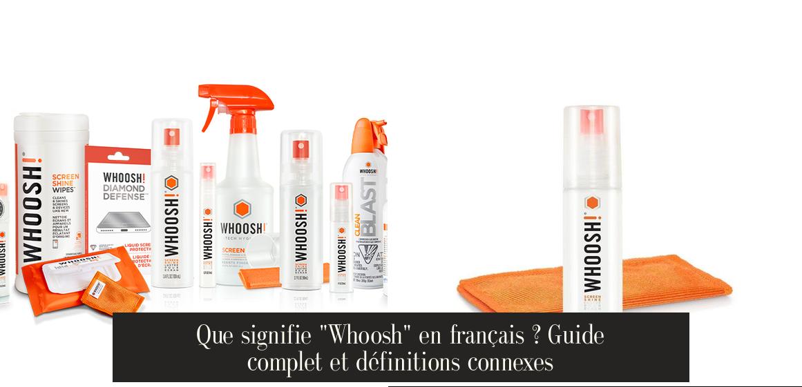Que signifie "Whoosh" en français ? Guide complet et définitions ...