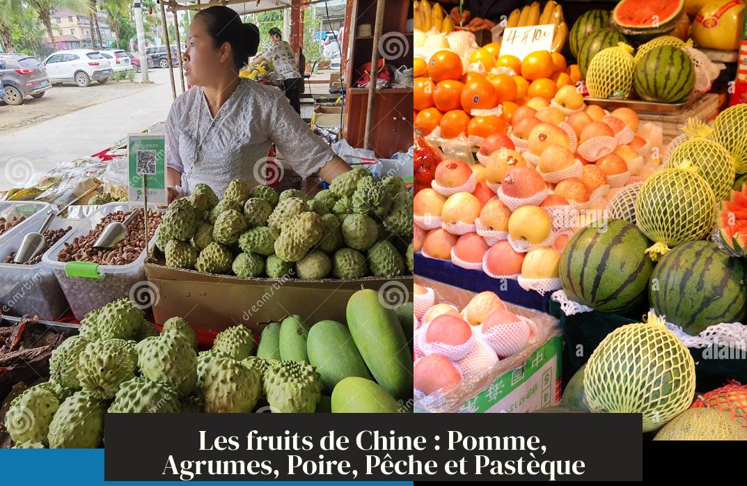 Les fruits de Chine : Pomme, Agrumes, Poire, Pêche et Pastèque | Carrée ...