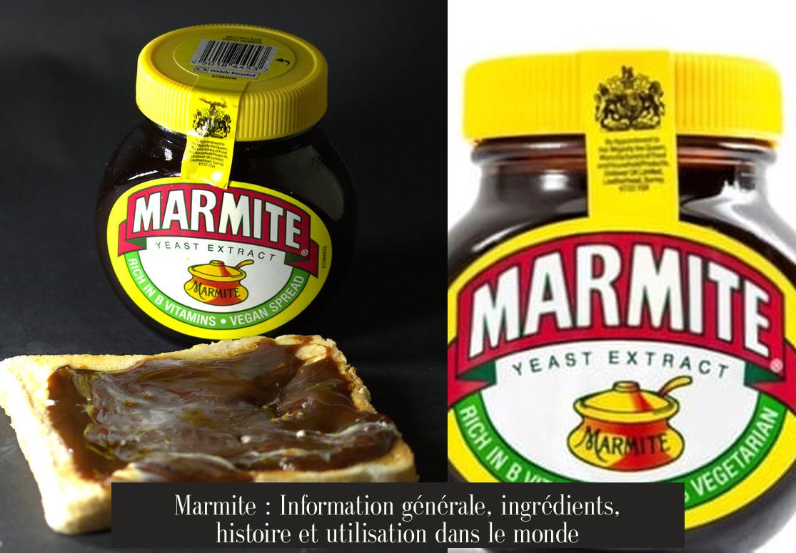 Marmite : Information générale, ingrédients, histoire et utilisation ...