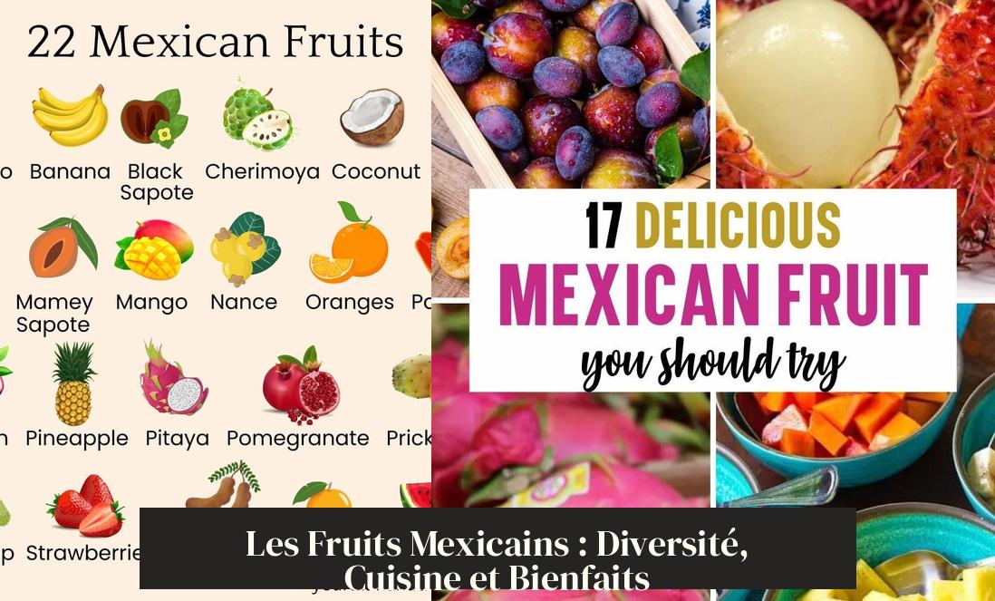 Les Fruits Mexicains : Diversité, Cuisine et Bienfaits | Carrée ...