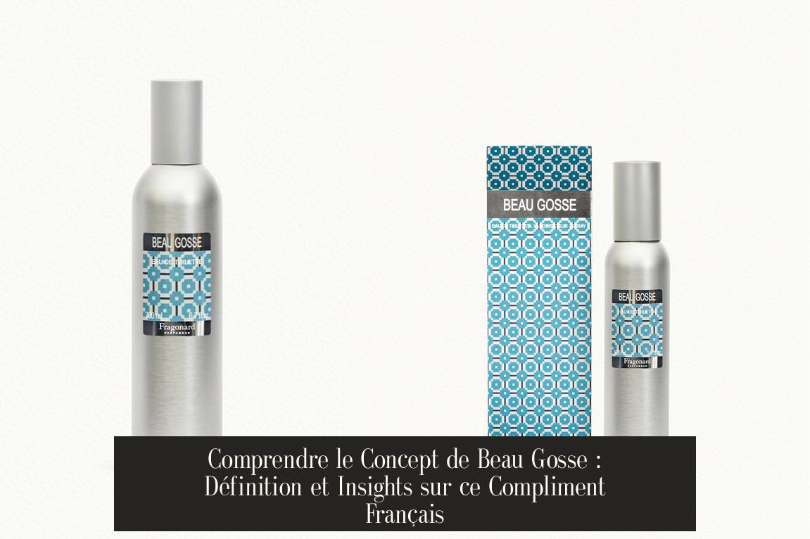Comprendre le Concept de Beau Gosse : Définition et Insights sur ce ...