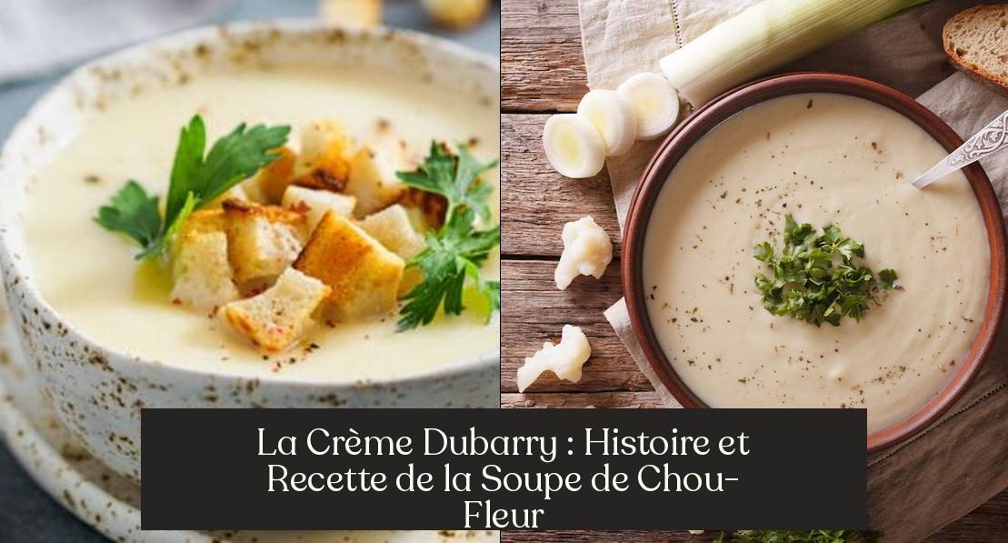 La Crème Dubarry : Histoire et Recette de la Soupe de Chou-Fleur ...