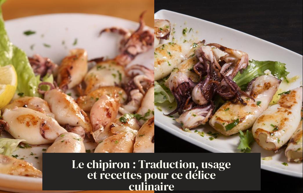 Le chipiron : Traduction, usage et recettes pour ce délice culinaire ...