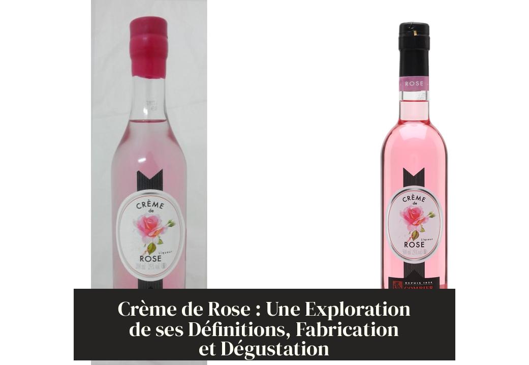 Crème de Rose : Une Exploration de ses Définitions, Fabrication et ...