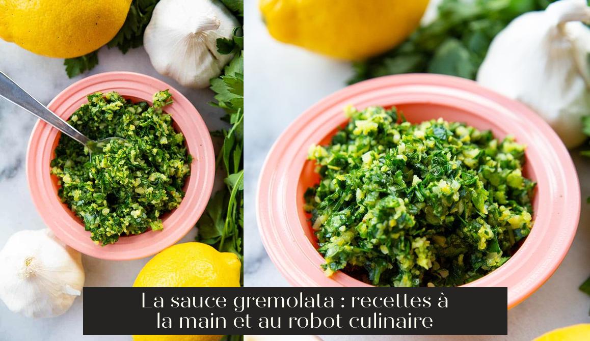La sauce gremolata : recettes à la main et au robot culinaire | Carrée ...