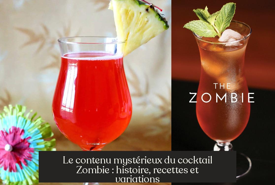 Le contenu mystérieux du cocktail Zombie : histoire, recettes et ...