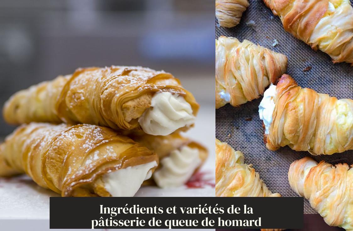 Ingrédients et variétés de la pâtisserie de queue de homard | Carrée ...