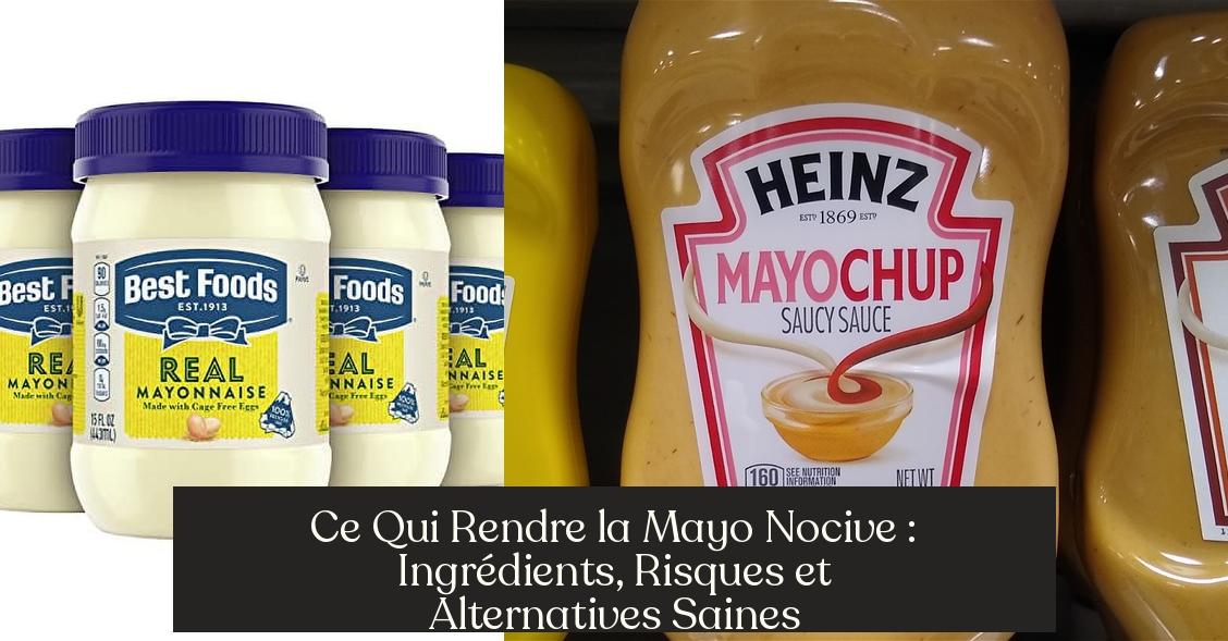 Ce Qui Rendre la Mayo Nocive : Ingrédients, Risques et Alternatives ...