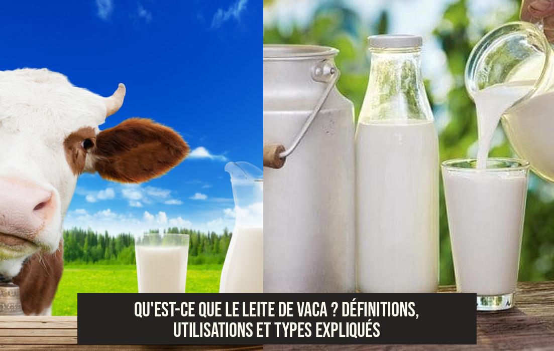 Qu'est-ce que le leite de vaca ? Définitions, utilisations et types ...