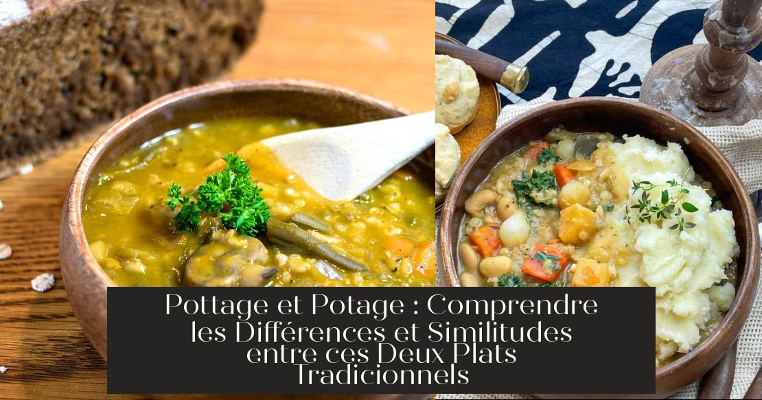 Pottage et Potage : Comprendre les Différences et Similitudes entre ces ...