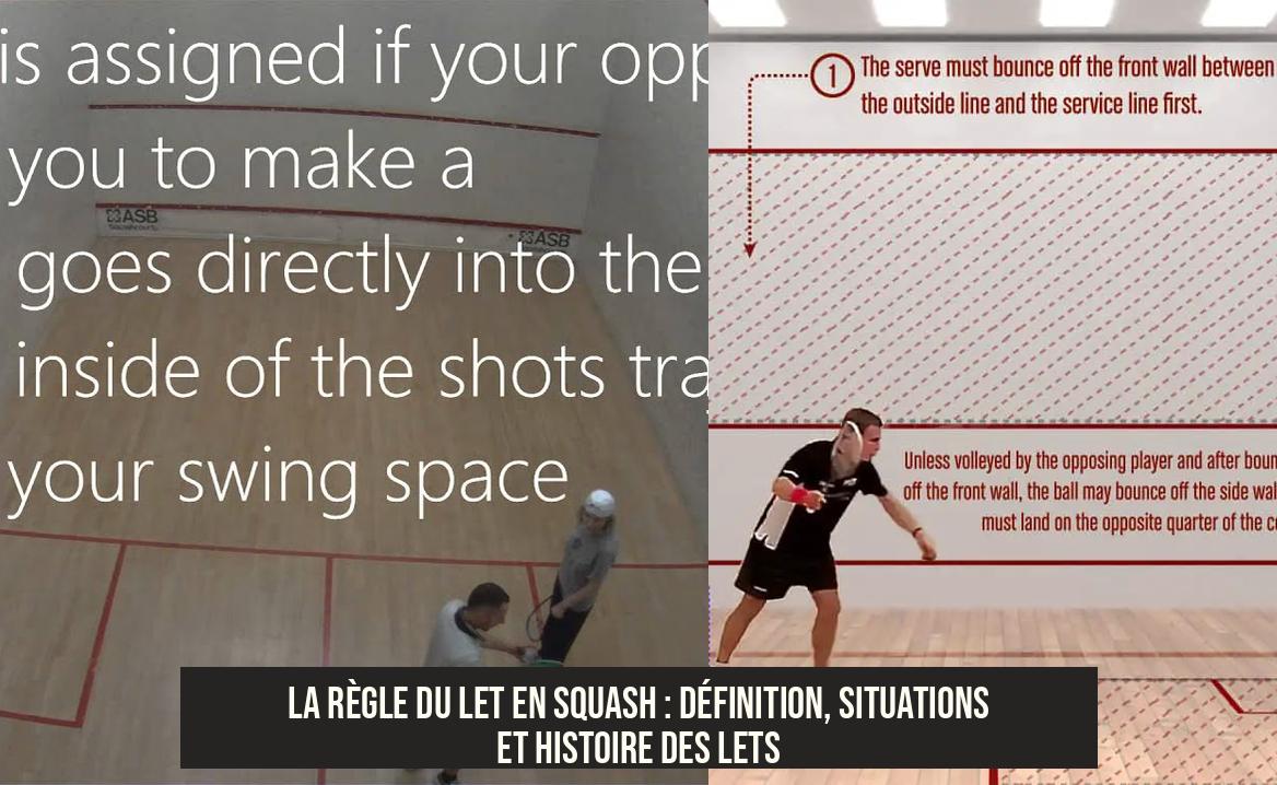 La règle du let en squash : définition, situations et histoire des lets ...
