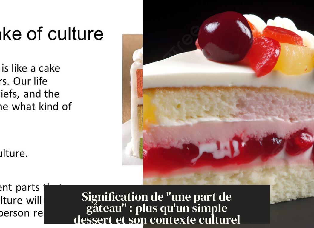 Signification de "une part de gâteau" : plus qu'un simple dessert et ...