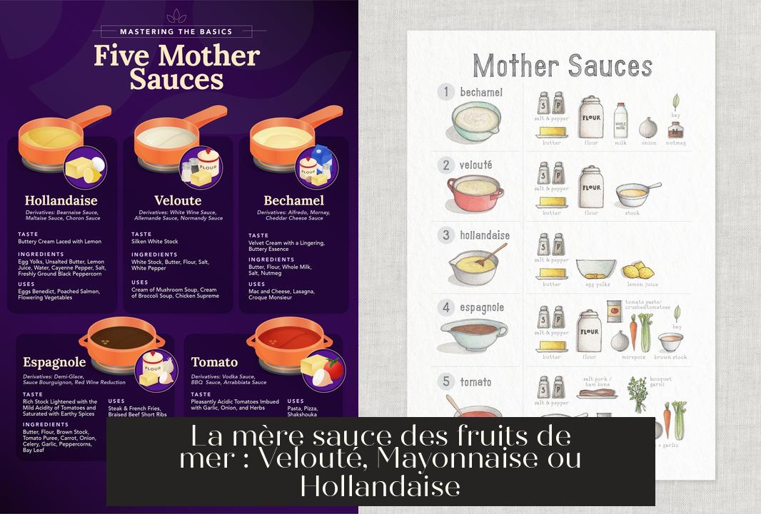 La mère sauce des fruits de mer : Velouté, Mayonnaise ou Hollandaise ...