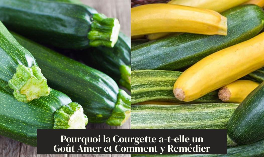 Pourquoi la Courgette a-t-elle un Goût Amer et Comment y Remédier ...