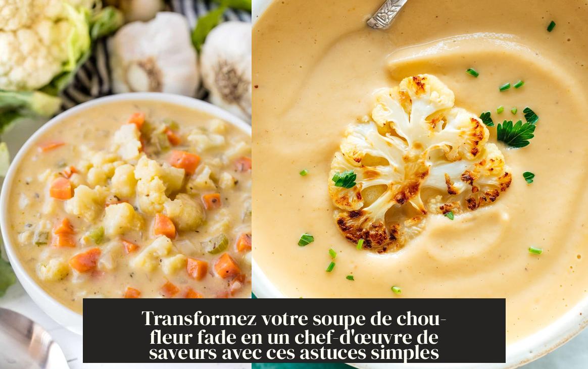 Transformez votre soupe de chou-fleur fade en un chef-d'œuvre de ...